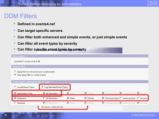 IBM Lotus Domino Domain Monitoring (DDM) | PPT