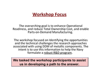 Ddm Workshop Summary 052810 | PPT