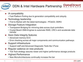DDN and Intel: Partnered for Exascale | PDF