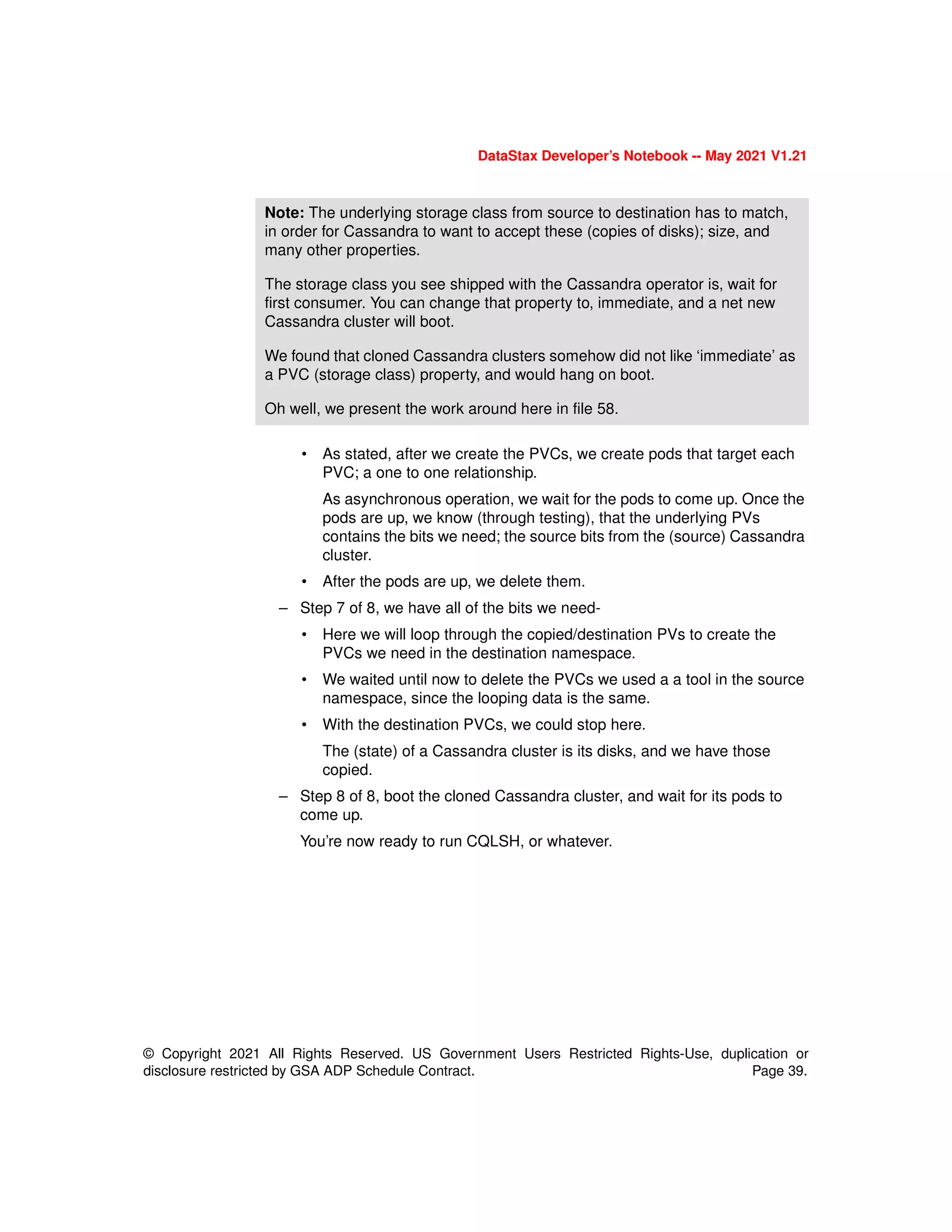 Apache Cassandra Cluster Cloning On Kubernetes Pdf