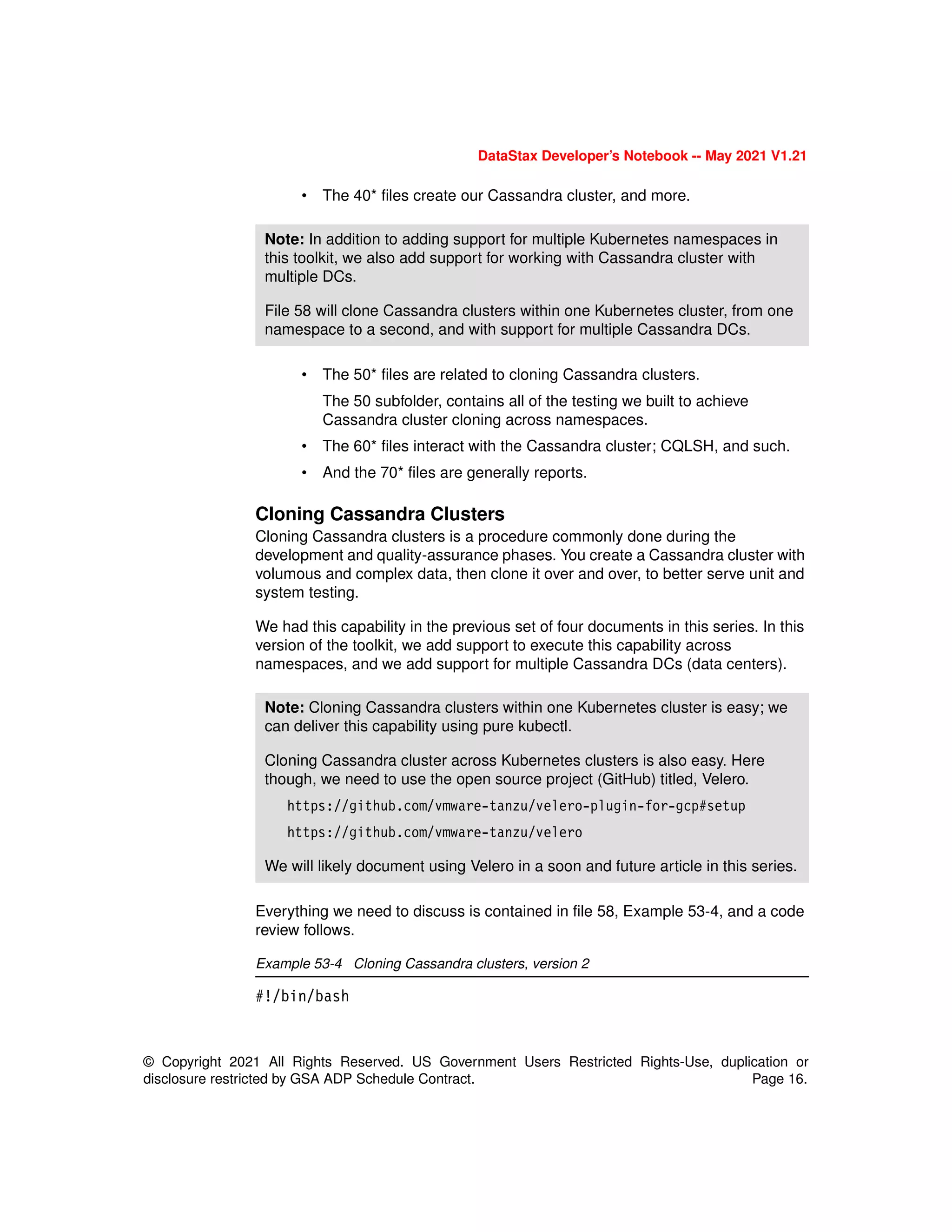 Apache Cassandra Cluster Cloning On Kubernetes Pdf