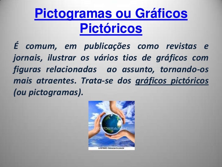 Pictogramas ou Gráficos Pictóricos