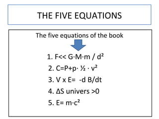 five equations | PPT | Physics | Science