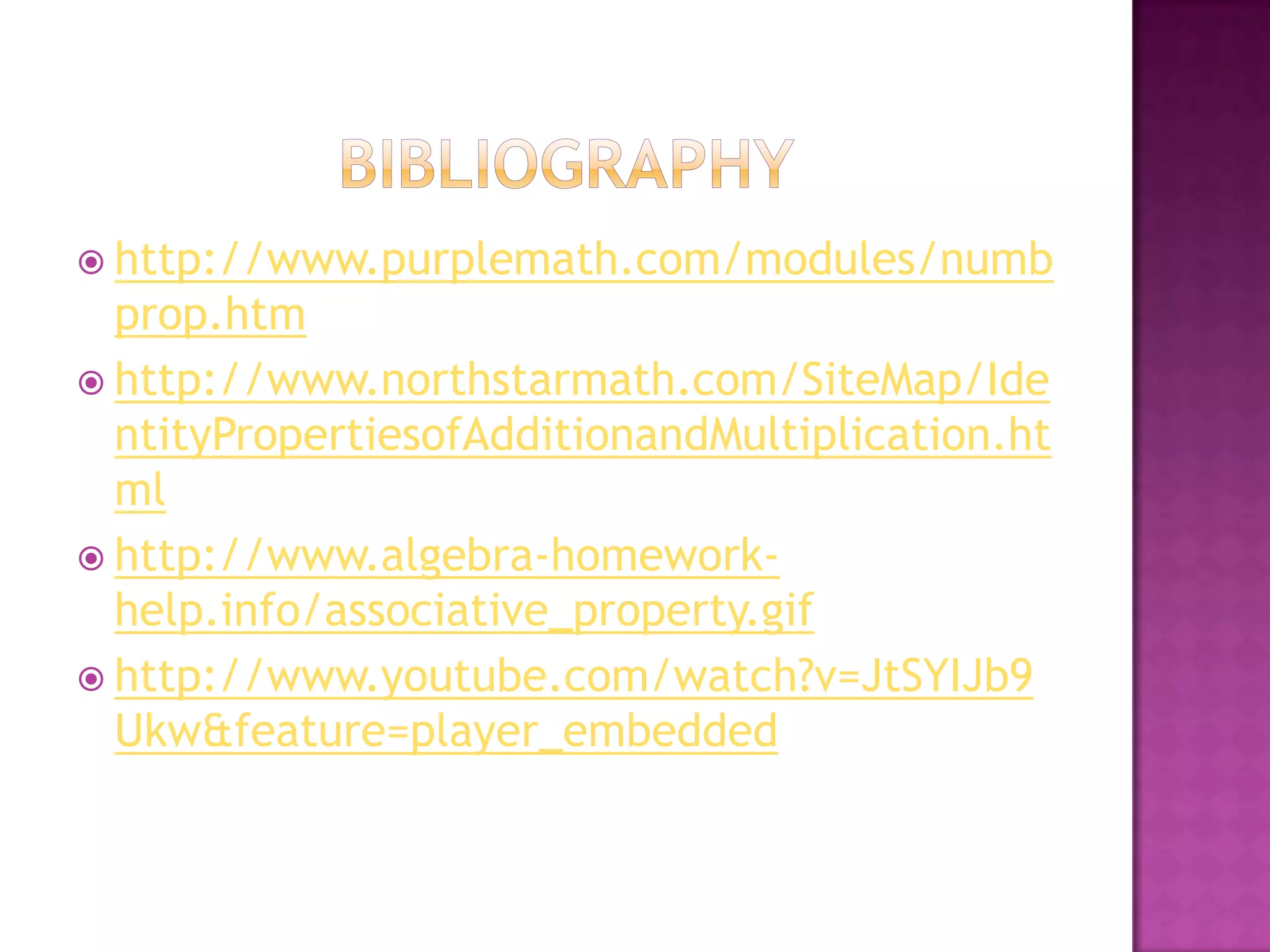 Number Properties of Math | PPT