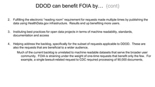 DDOD for FOIA organizations | PPT