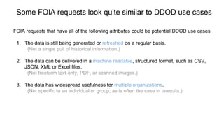 DDOD for FOIA organizations | PPT