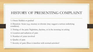Differential Diagnosis of Arthritis in Children | PPTX