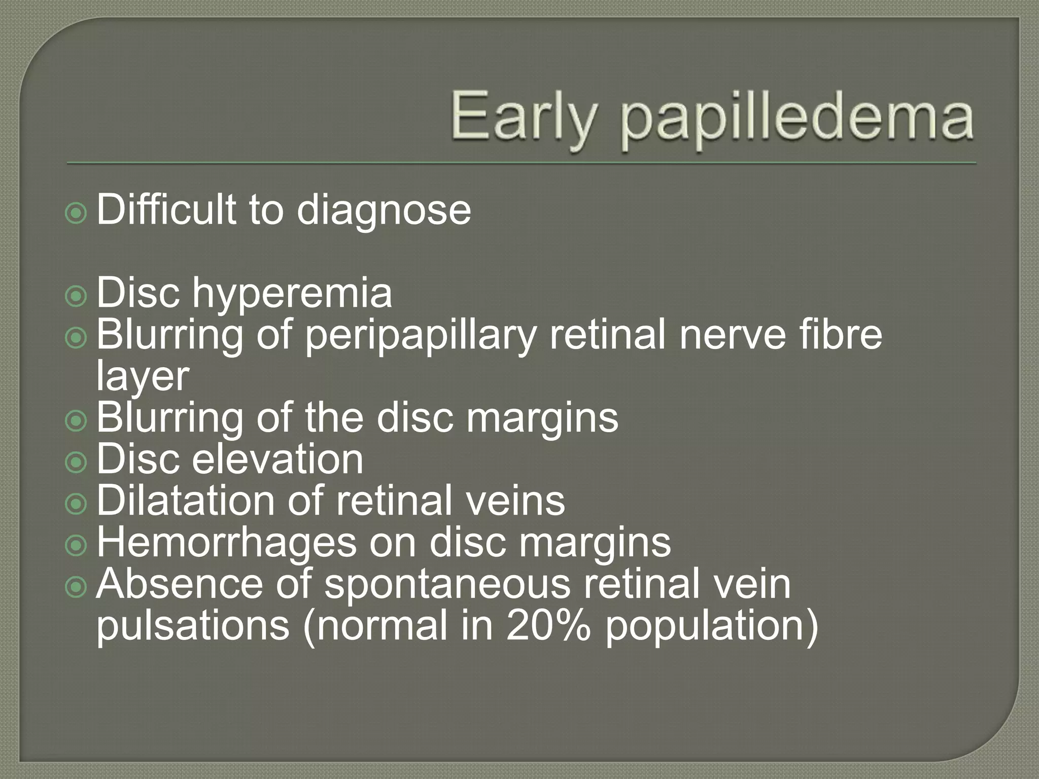 Dd of disc edema | PPTX