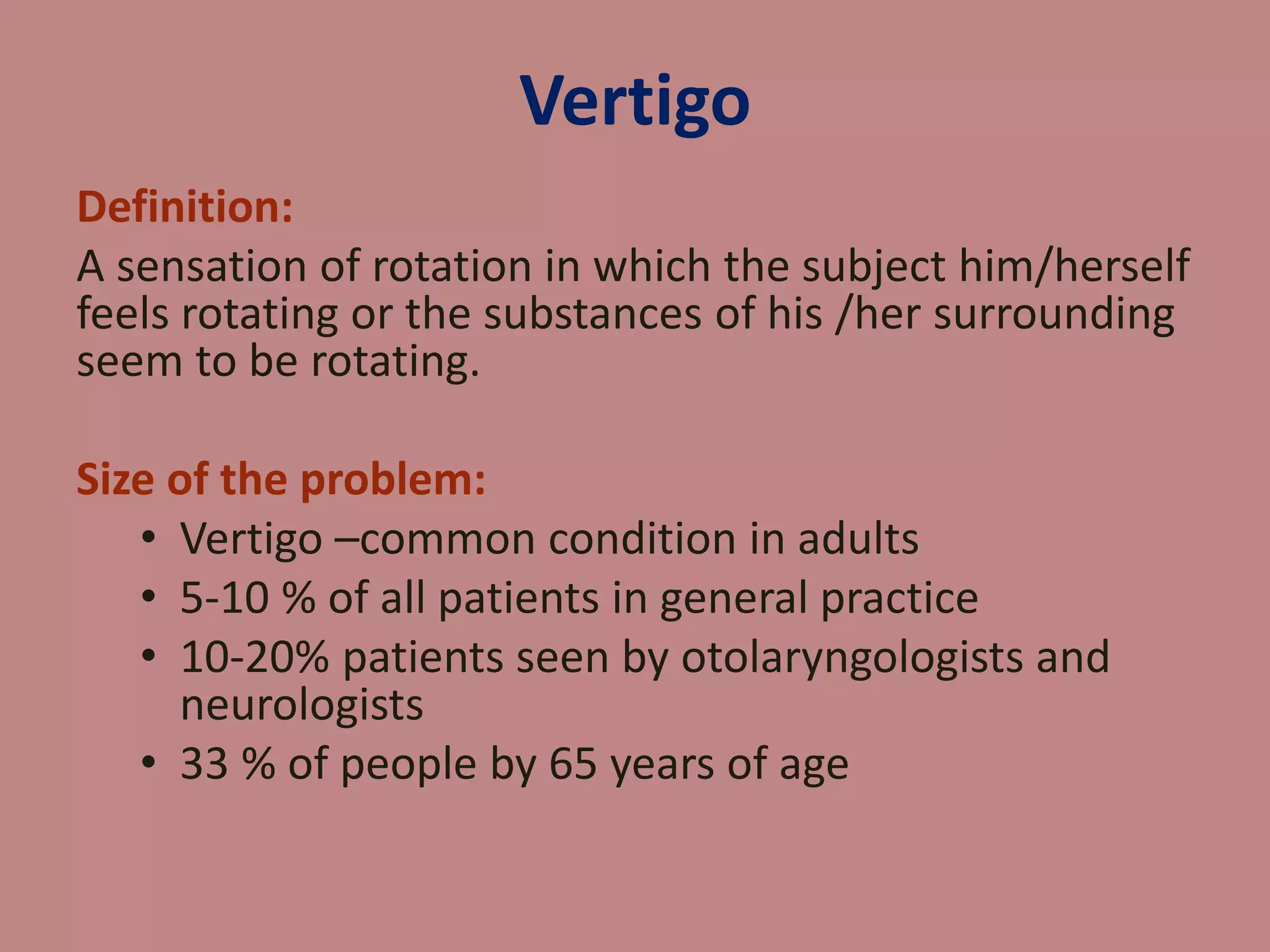 Dd of peripheral vertigo mbbs 2010 | PPTX