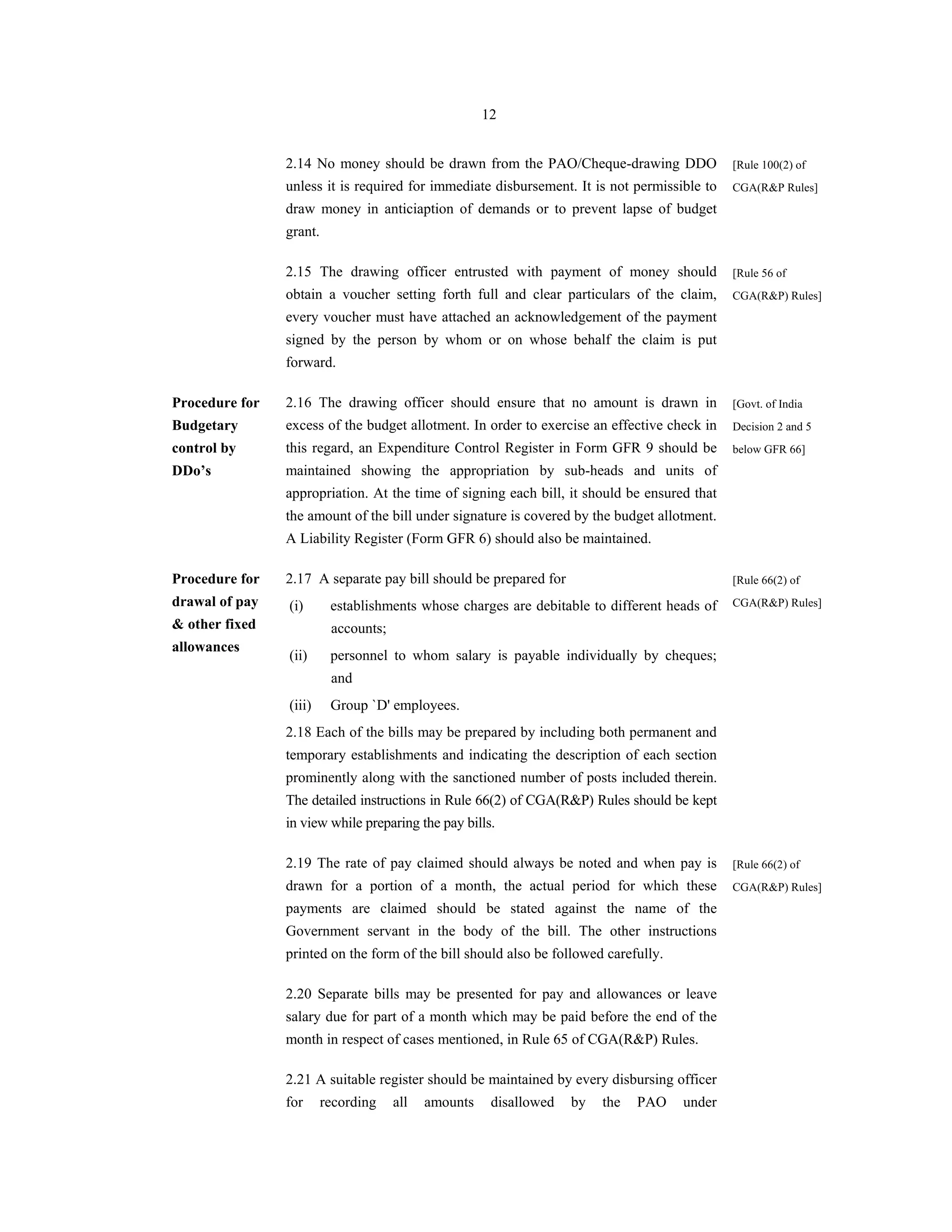Manual for Drawing and Disbursing Officers | PDF