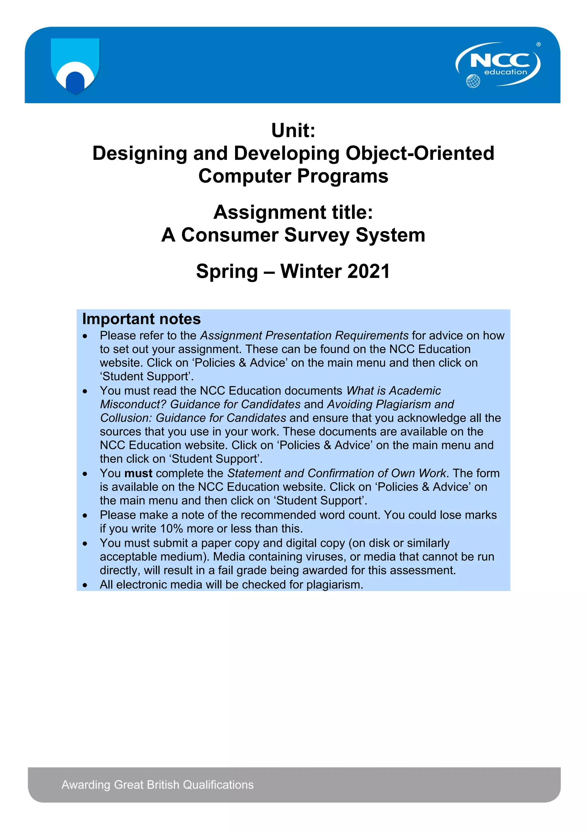 Ddoocp assignment qp spring winter 2021 final | PDF