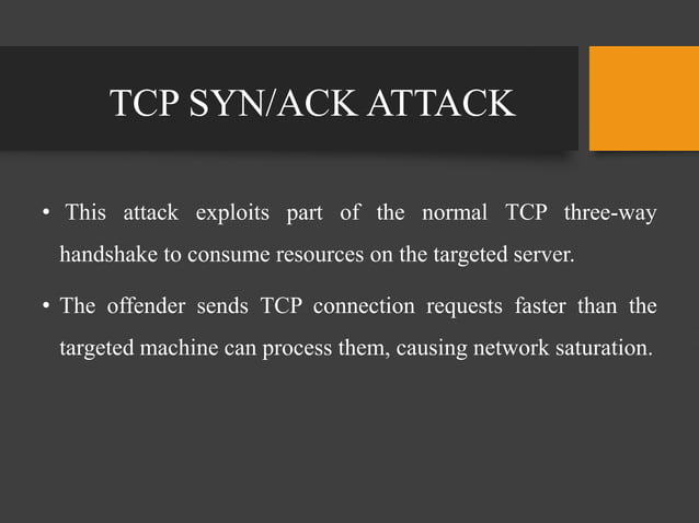 Distributed denial-of-service (DDoS) attack || Seminar Report @ gestyy.com/wZdUfJ | PPTX ...
