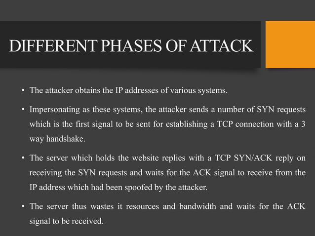 Distributed denial-of-service (DDoS) attack || Seminar Report @ gestyy.com/wZdUfJ | PPTX ...