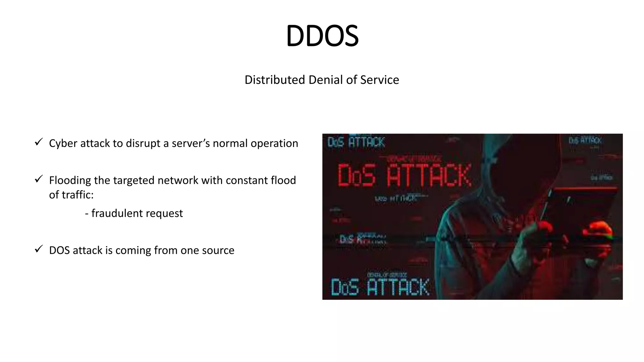 DDOS Attack in Cload Environments | PPT