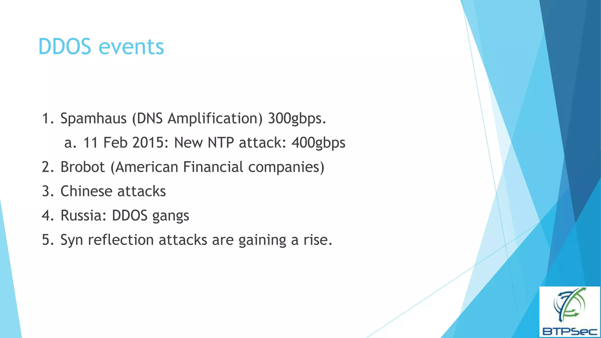 Ddos and mitigation methods.pptx (1) | PPTX