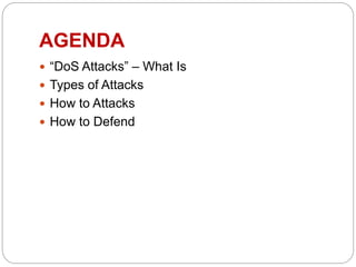D dos attack | PPT
