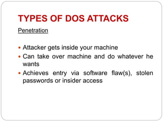 D dos attack | PPT