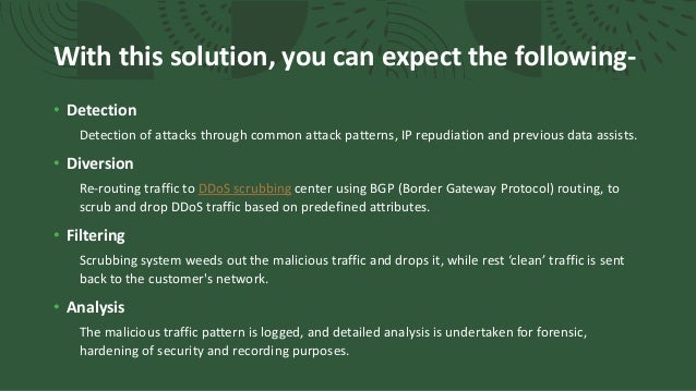 DDoS Protection - Detect & Mitigate DDoS Attacks | PPT