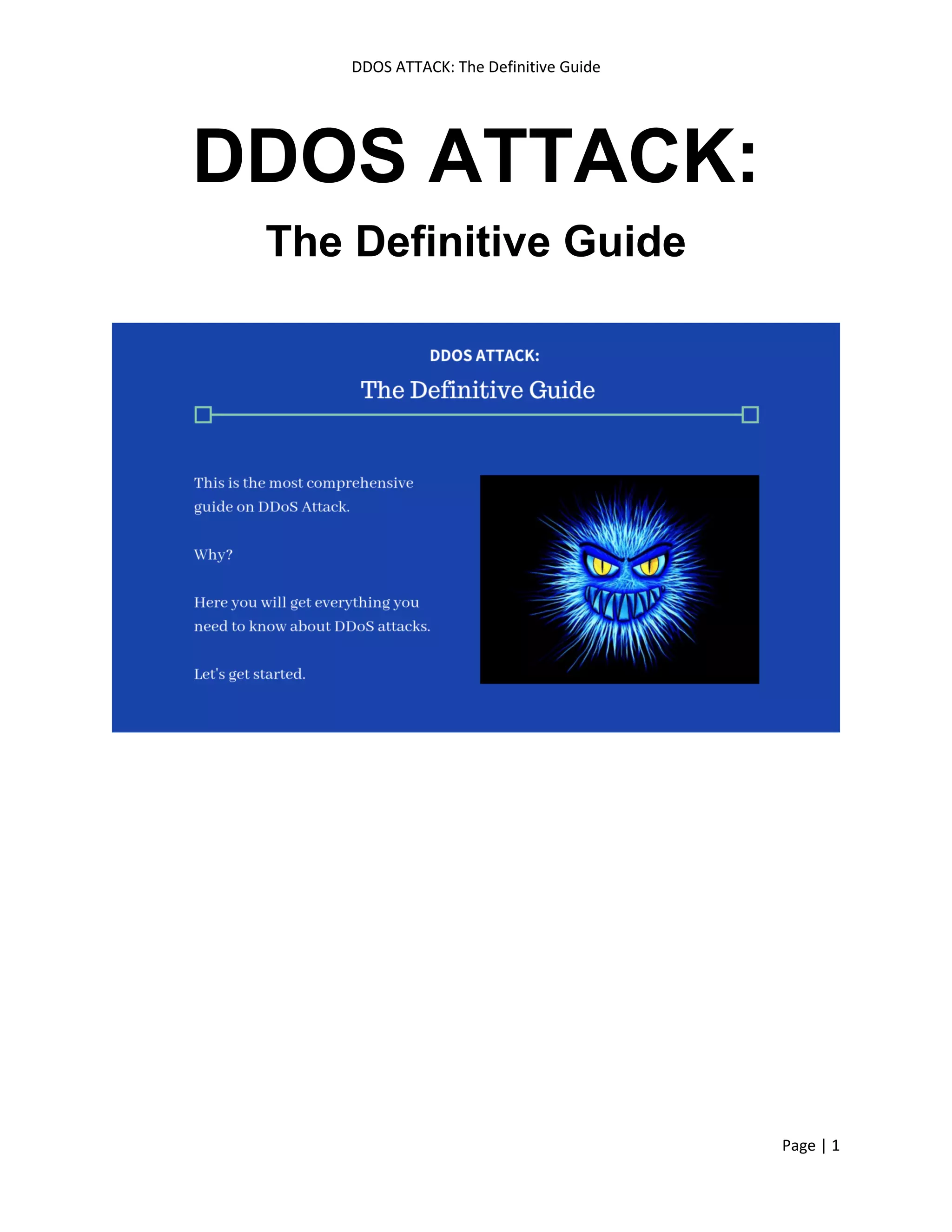 An Ultimate Guide To Ddos Attacks Detection Prevention And Mitigation Pdf