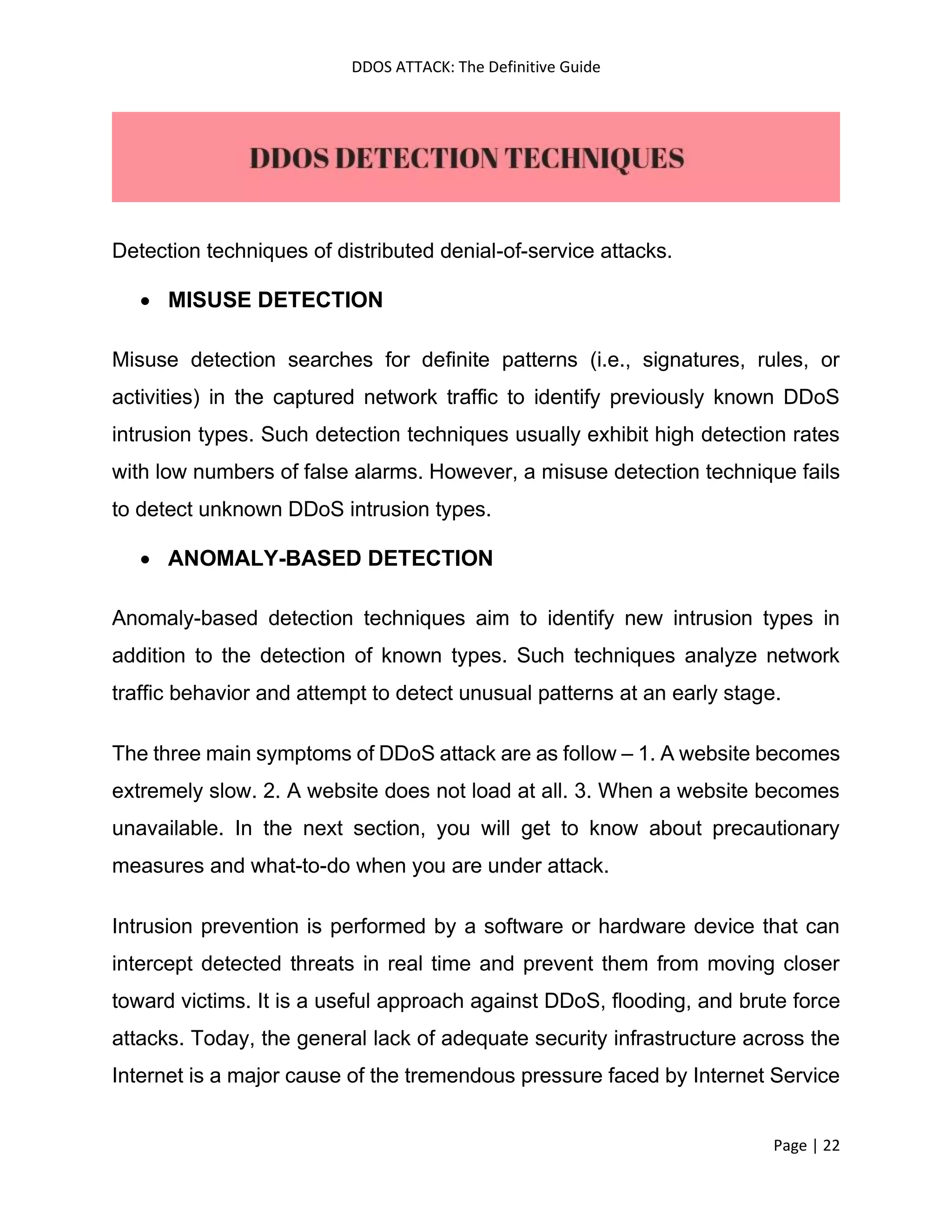 An Ultimate Guide To Ddos Attacks Detection Prevention And Mitigation