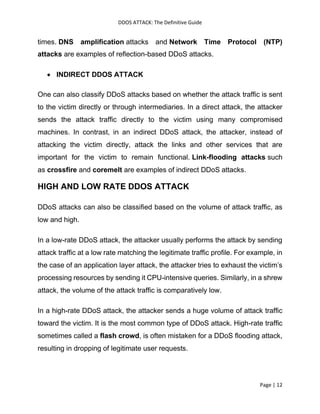 An Ultimate Guide to DDos Attacks: Detection, Prevention and Mitigation | PDF