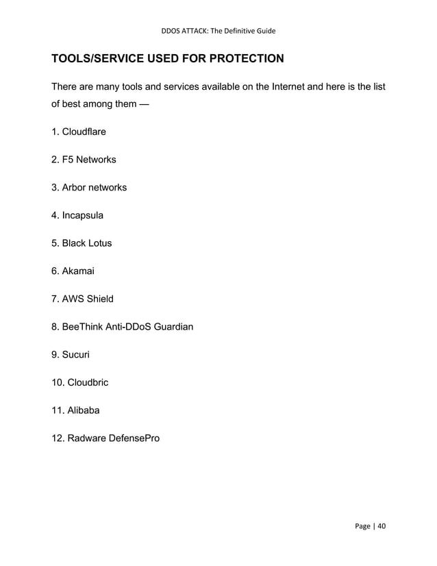 An Ultimate Guide To Ddos Attacks Detection Prevention And Mitigation Pdf