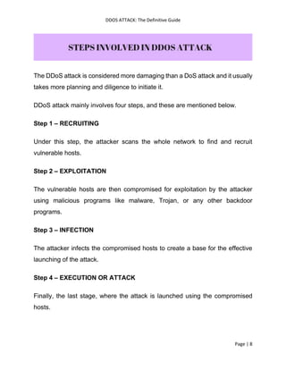 An Ultimate Guide to DDos Attacks: Detection, Prevention and Mitigation | PDF