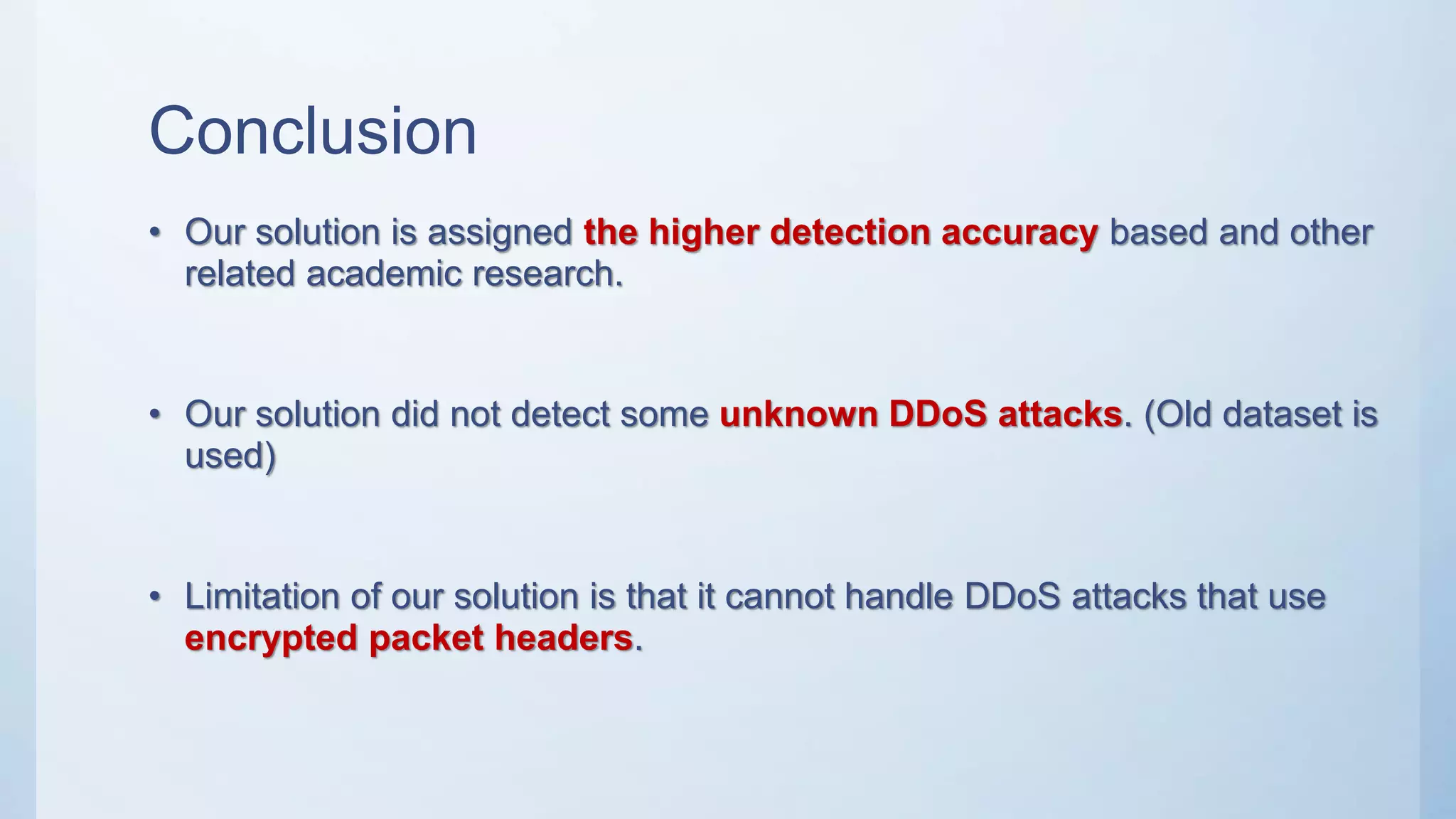 Detection Of Known And Unknown Ddos Attacks Using Artificial Neural Networks Ppt