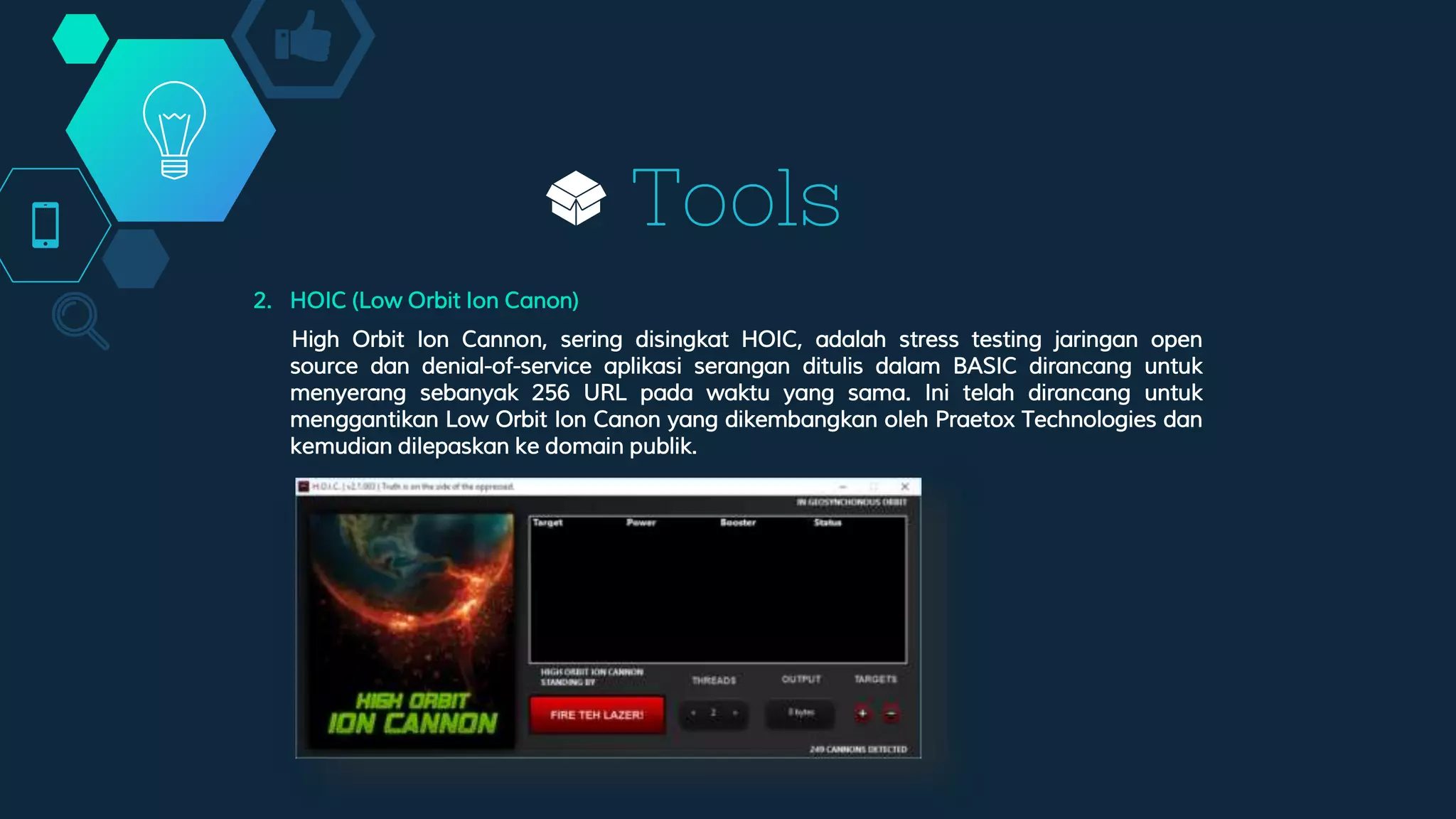 DDoS dengan LOIC, HOIC dan Slowloris.pl