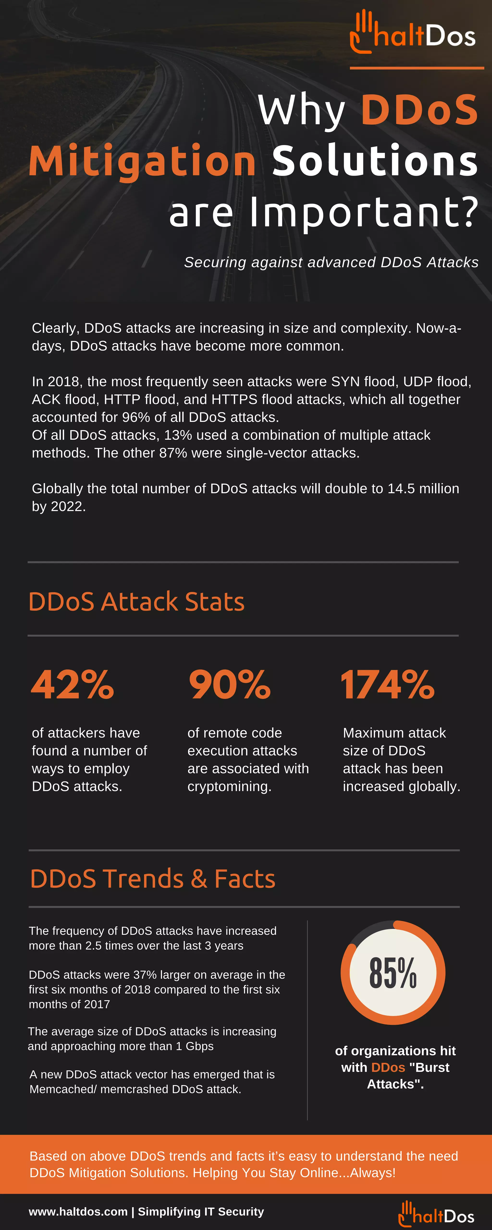 Infographic - Why DDoS Mitigation Solutions are important | PDF