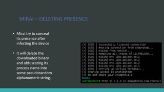 DDOS ATTACK - MIRAI BOTNET | PPTX