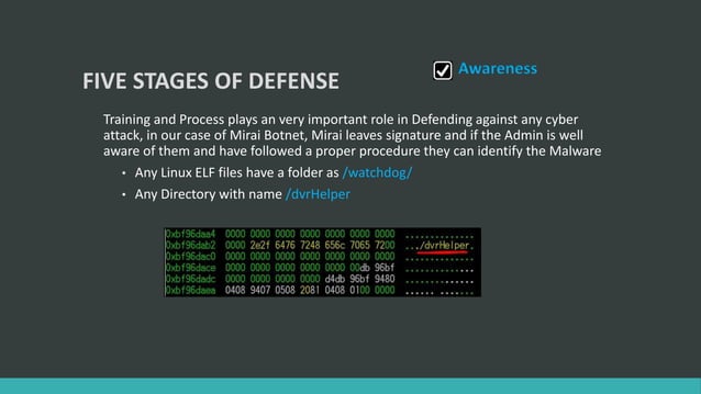 DDOS ATTACK - MIRAI BOTNET | PPTX