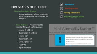 DDOS ATTACK - MIRAI BOTNET | PPTX