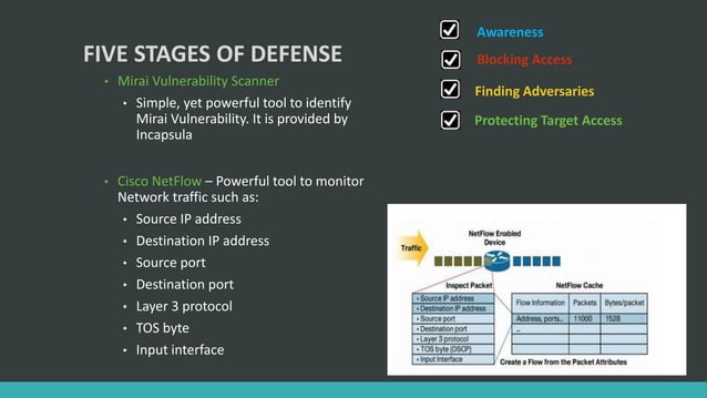 DDOS ATTACK - MIRAI BOTNET | PPTX