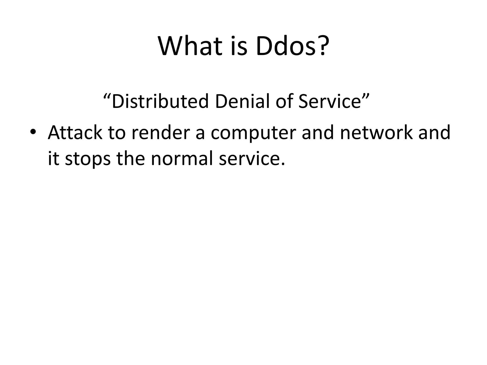 Ddos presentation | PPT