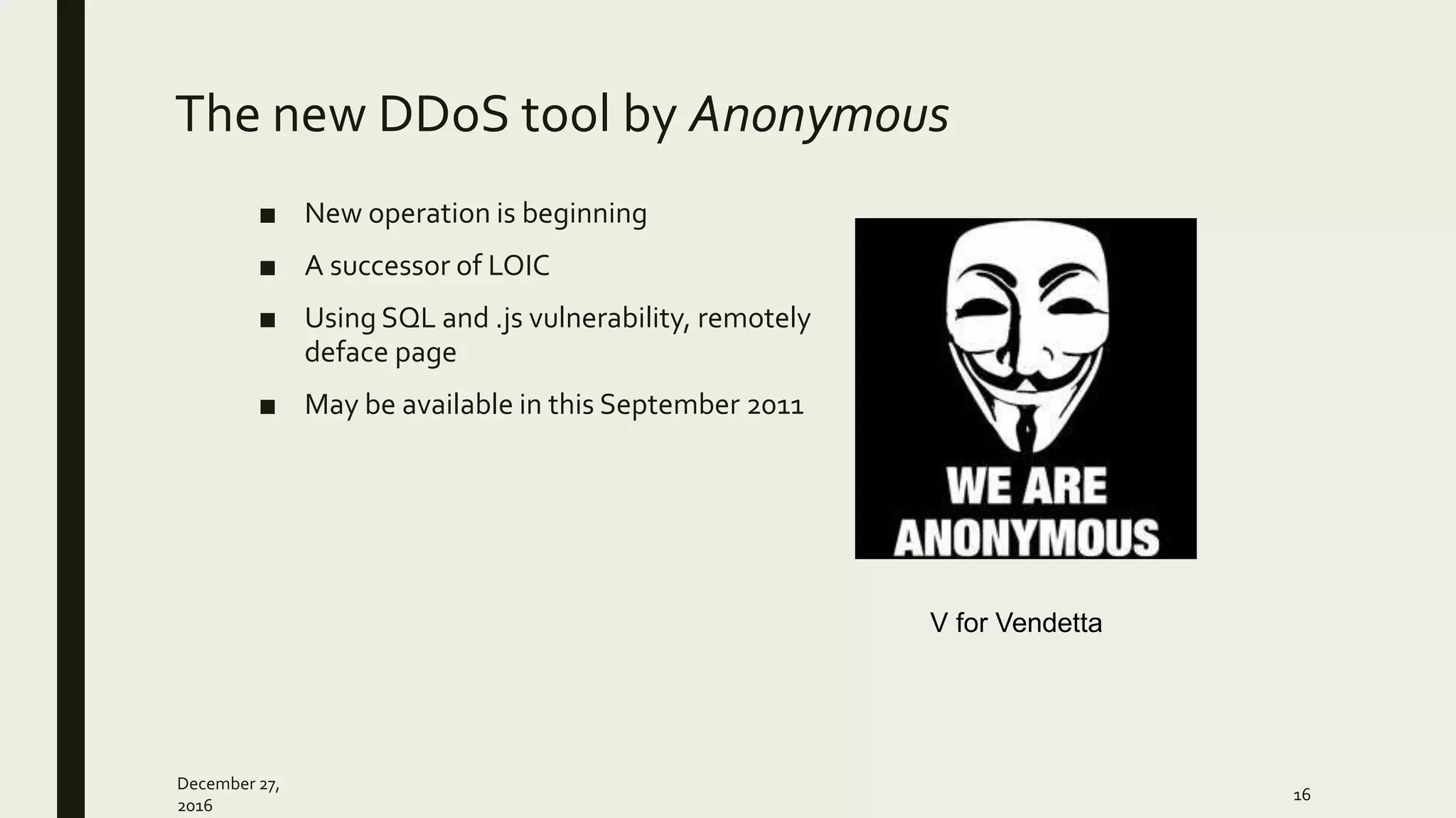 DDoS - Distributed Denial of Service | PPTX