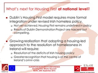 Ireland’s Housing Led Approach to Homelessness: The Way Home or a Path ...
