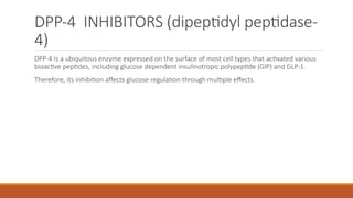 DDP-4 &SLGT-2 INHIBITORS.pptx pharmacological | PPTX