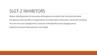 DDP-4 &SLGT-2 INHIBITORS.pptx pharmacological | PPTX