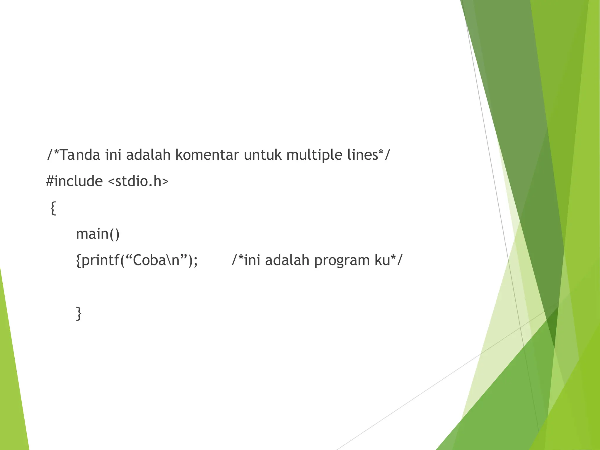 Bahasa Pemrograman C: Fondasi Pemrograman Modern, Fitur Utama, dan ...