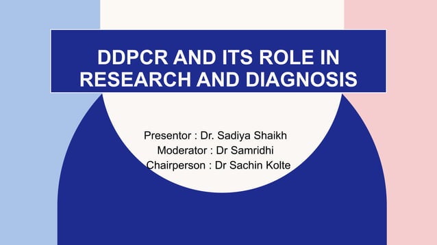 Droplet digital PCR and its applications | PPTX