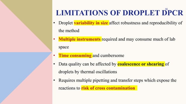 Droplet digital PCR and its applications | PPTX
