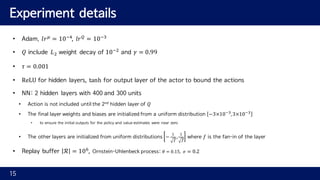 Continuous control with deep reinforcement learning (DDPG) | PDF