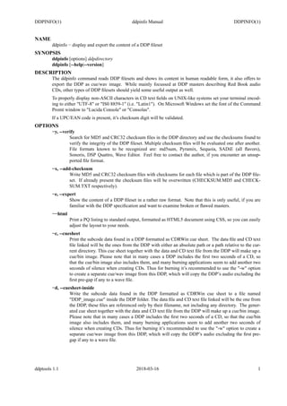 ddpinfo.pdf | Digital Audio | Computer Software and Applications