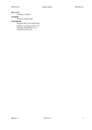 ddpinfo.pdf | Digital Audio | Computer Software and Applications