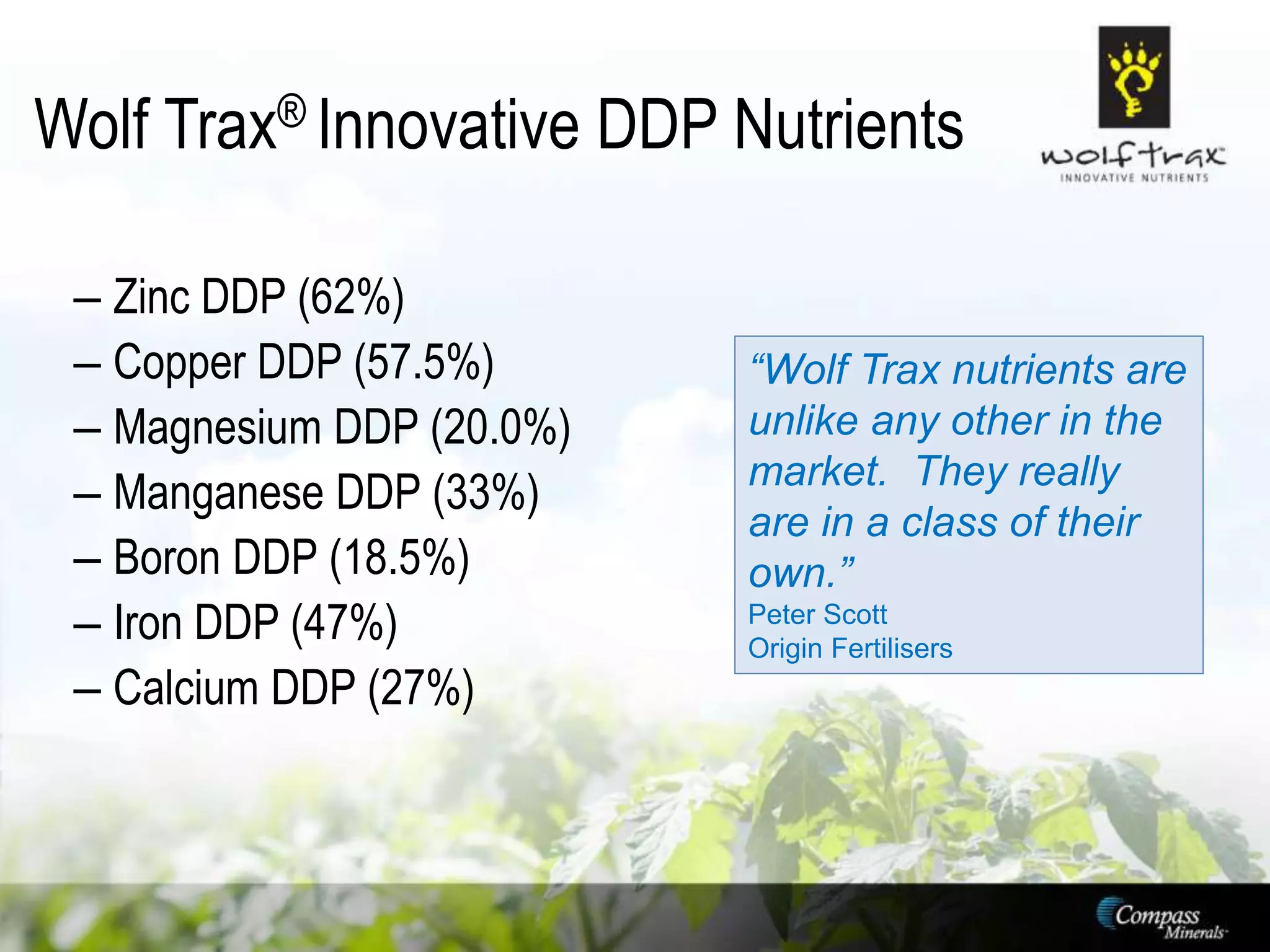 Intro to DDP & Specialty Crops | PPTX | Agriculture | Industries