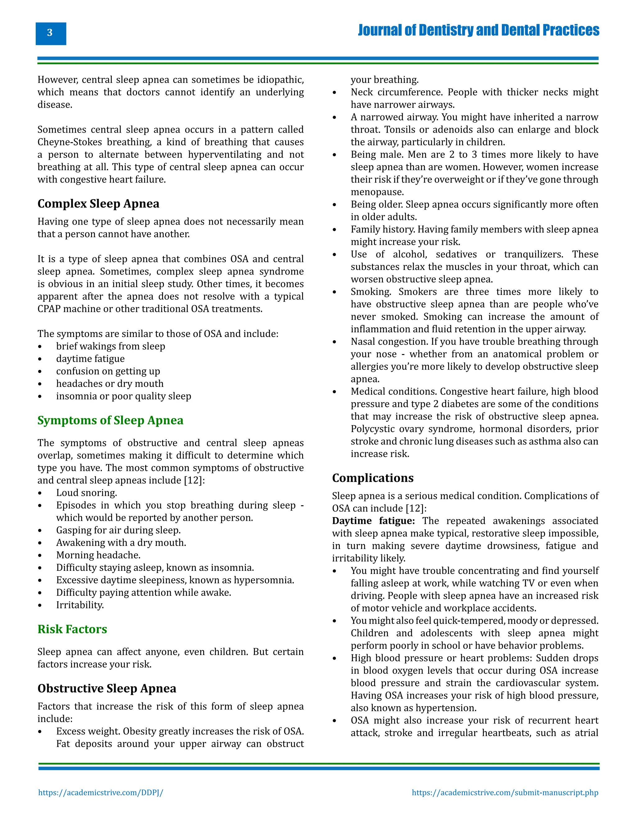 Obstructive Sleep Apnea and Its Prosthodontic Approach-Part I ...
