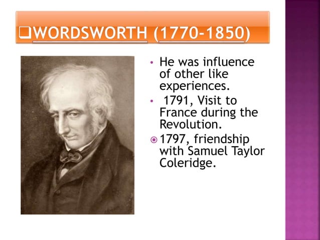 Biography of Wordsworth | PPTX
