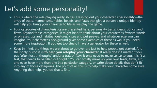 Dungeons and Dragons Presentation for New Players | PPTX