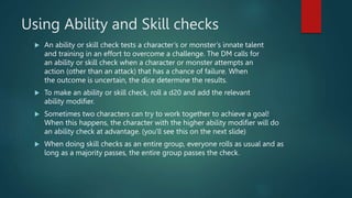 Dungeons and Dragons Presentation for New Players | PPTX